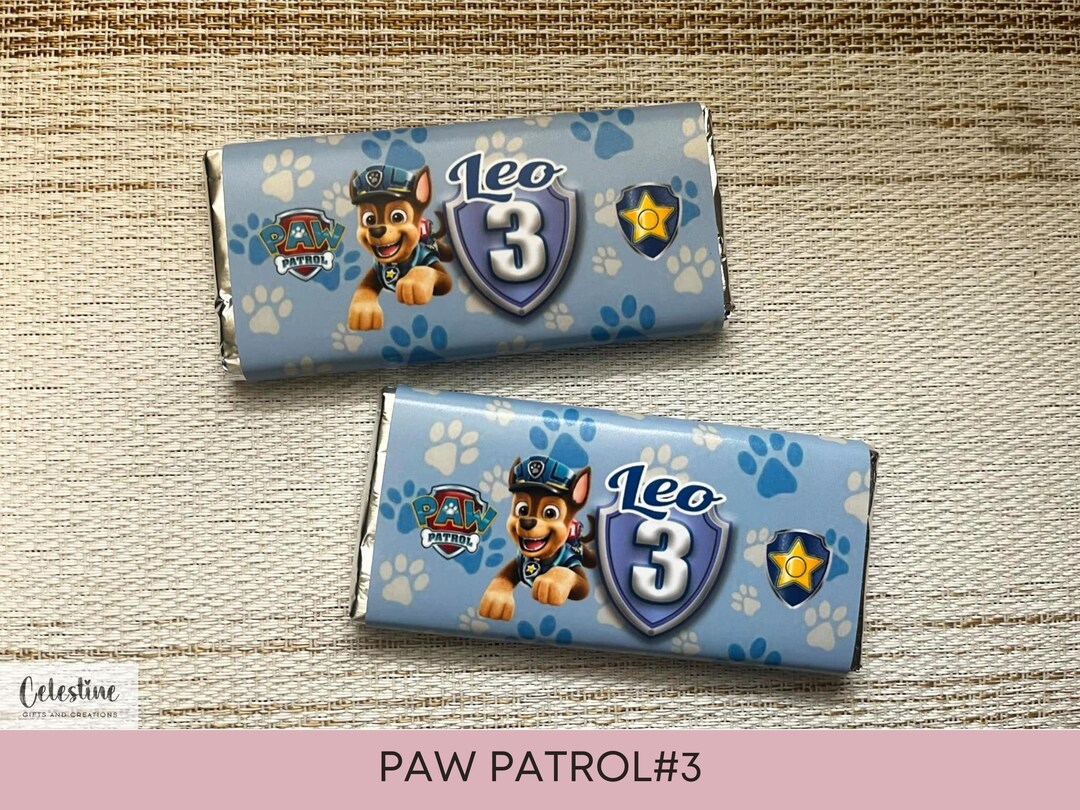 Paw Patrol Chocolate Bars, Paw Patrol Theme, Paw Patrol Birthday Theme ...