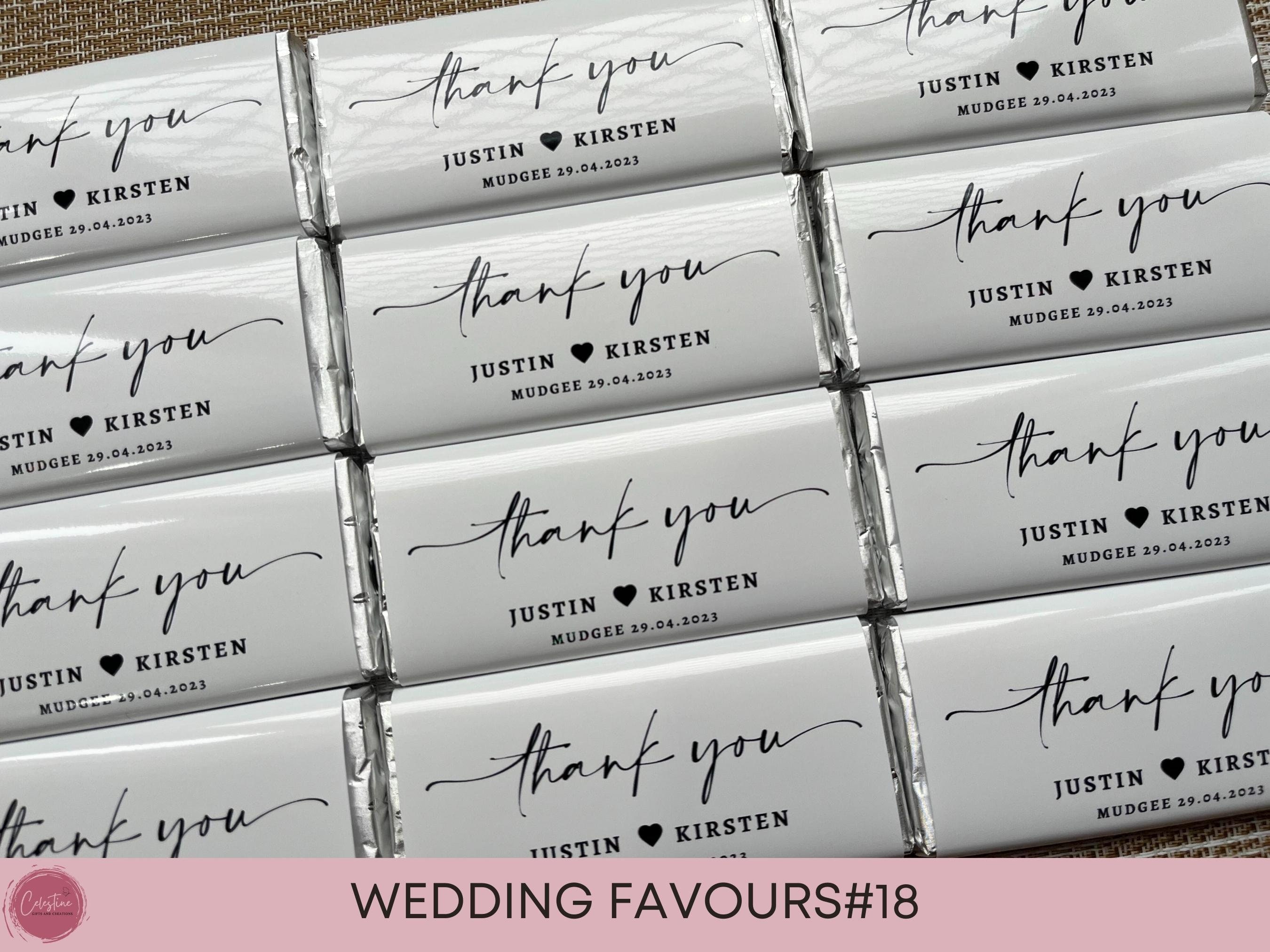 Wedding Chocolate Bars, Chocolate Bars, Wedding Favours, Personalised ...