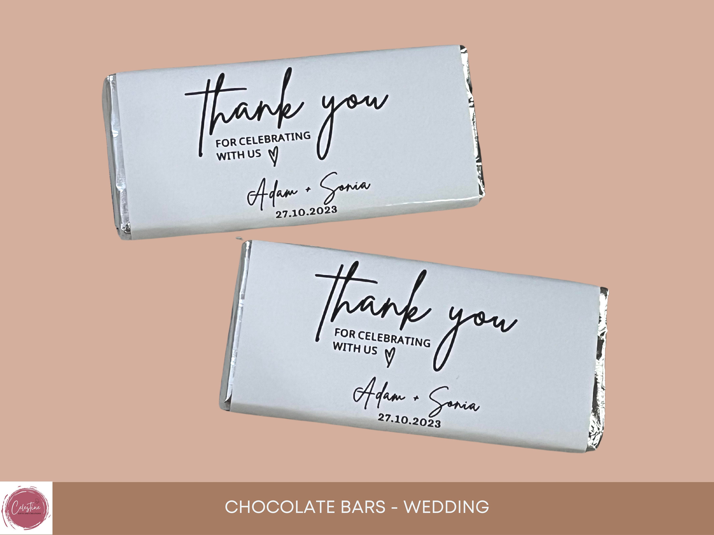 Wedding Chocolate Bars, Wedding Favours, Birthday Favours, Personalised ...
