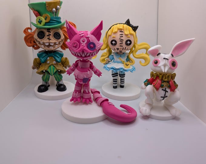 ALICE in Wonderland Hand Painted Articulated Dolls- Customization Upon ...