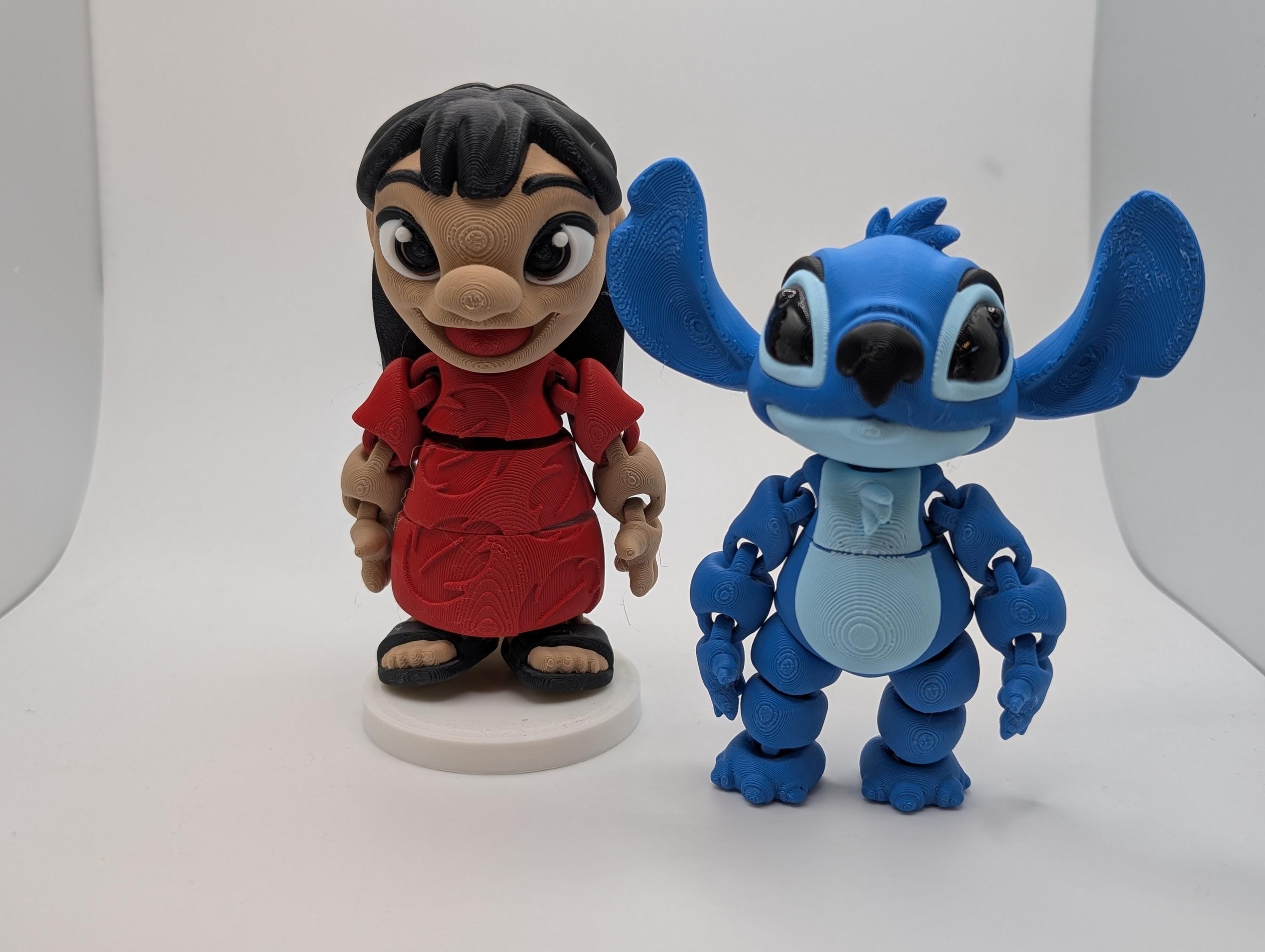 Lilo and Stitch Articulated Vunk Flexis - Etsy