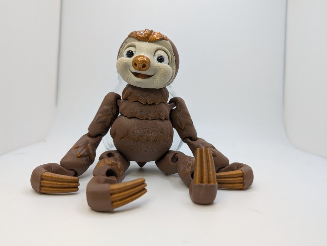 Articulated Sloth Toy - Desk Stress Anxiety Relief - Fun Animal Desk ...