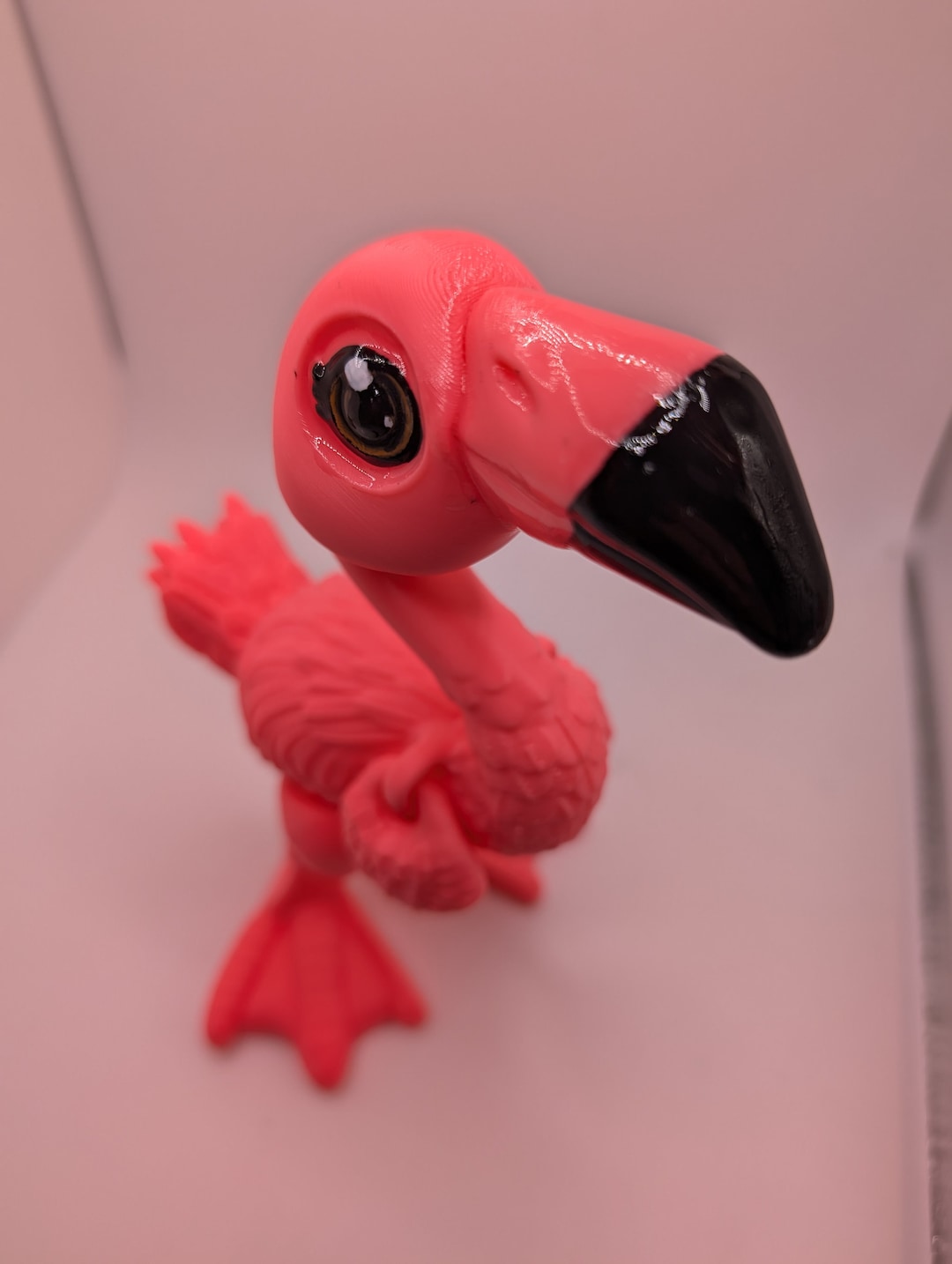 Articulated Flamingo Toy: Goofy Tropical Bird - Etsy