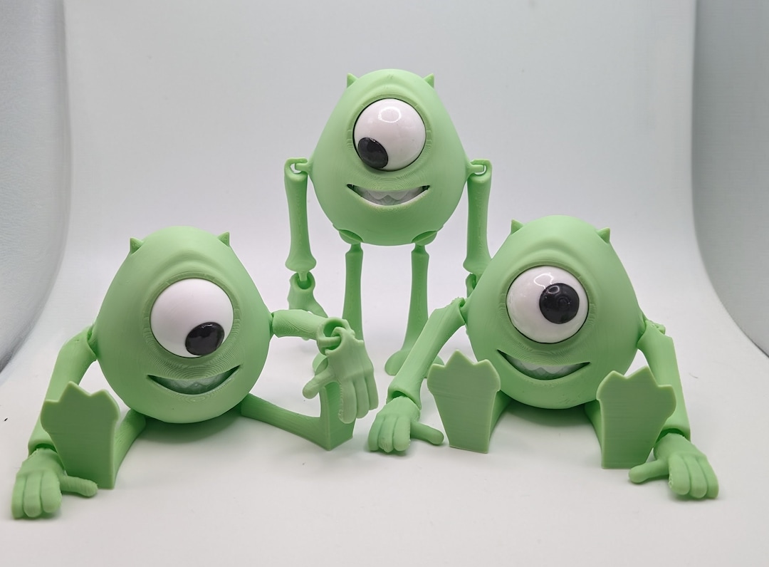 Monsters Mike Articulated Toy- Moving Eye, Moving Legs - Etsy
