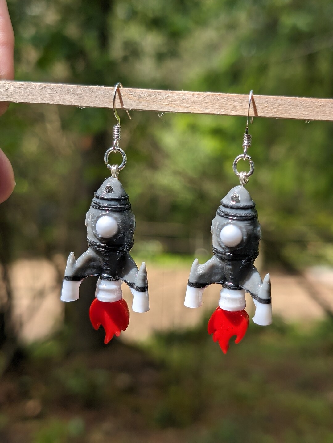 Rocket Ship Earrings - Houston Take off Into Space - Etsy