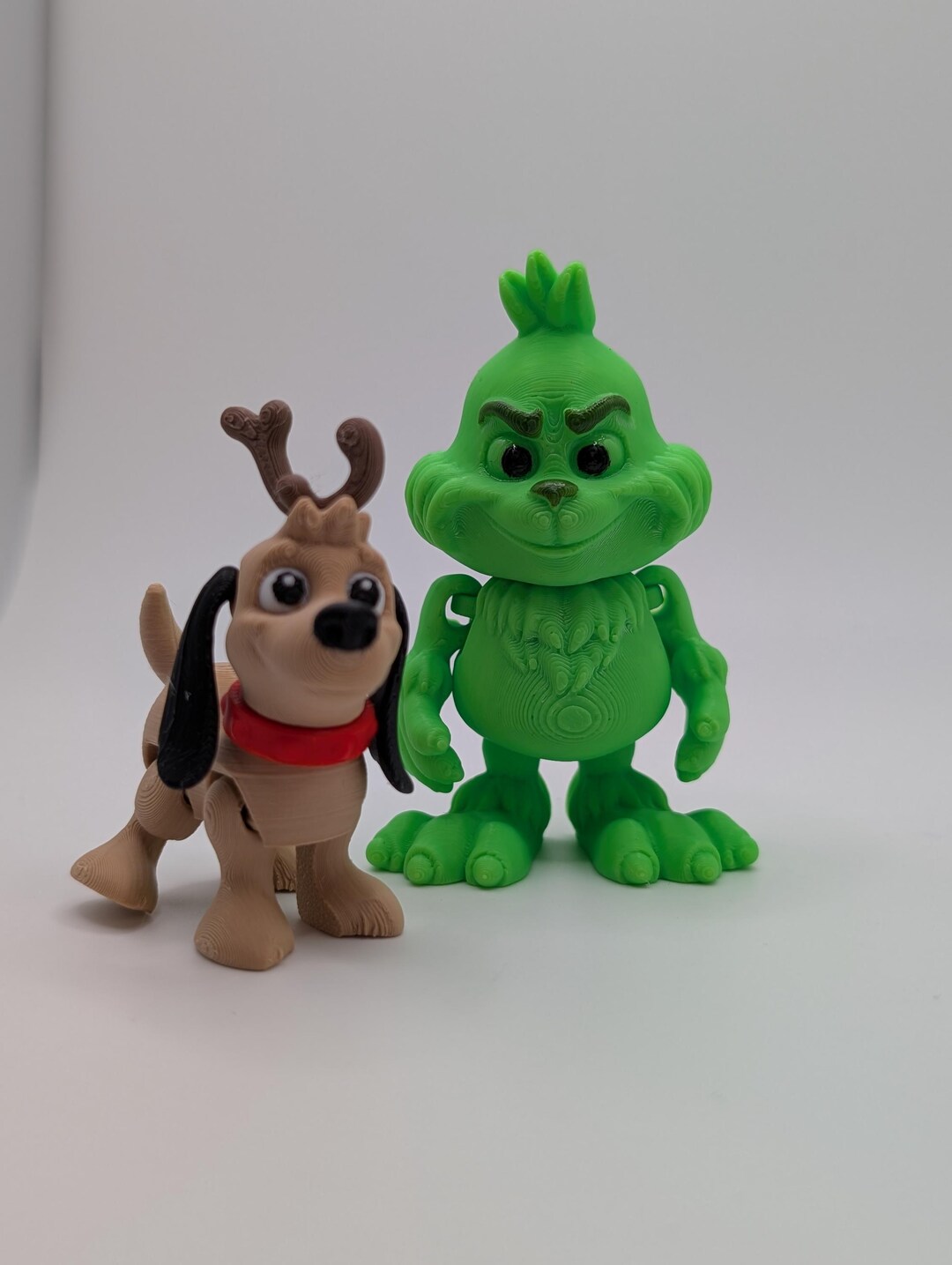 GRINCH & MAX Articulated Playset- 2 Sizes - Etsy