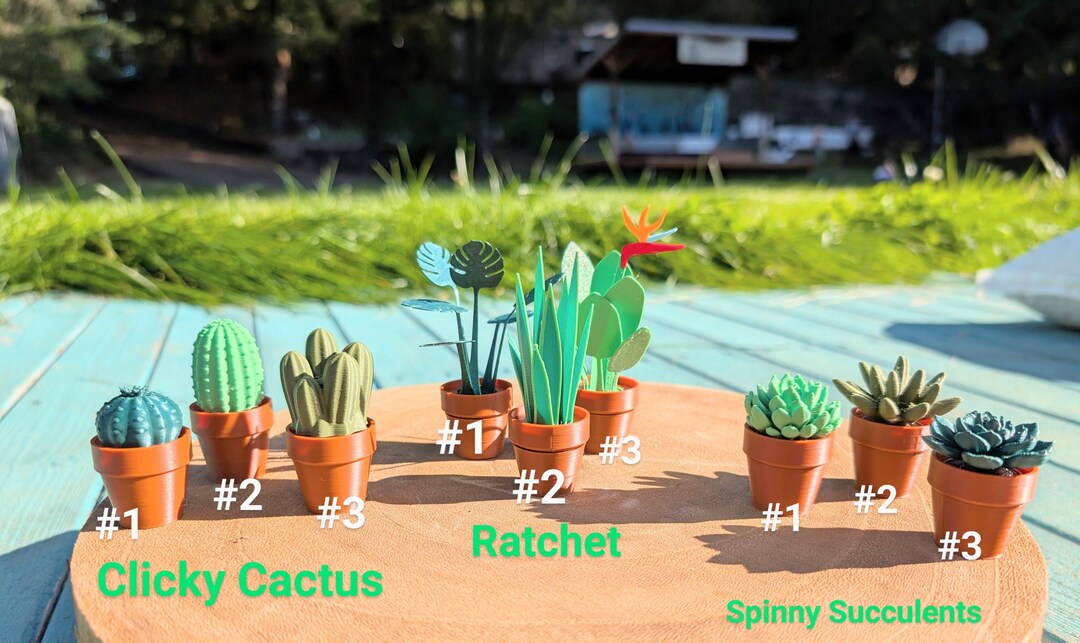 Fidget Foliage- Ratchet, Clicky & Spinny - Etsy