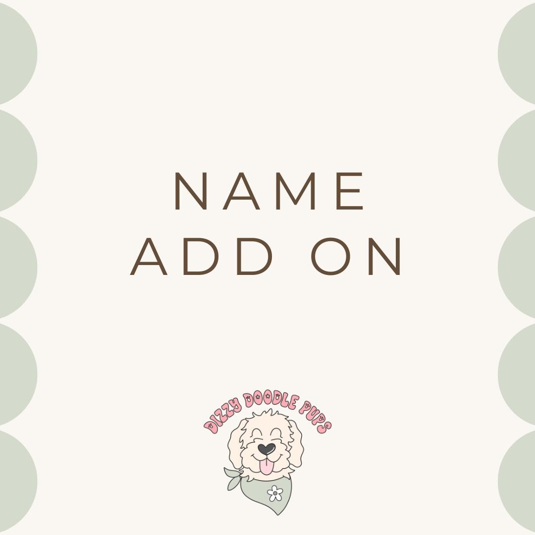 Name ADD ON / Customization - Etsy