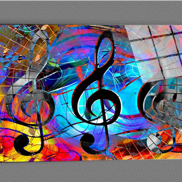 Treble Clef Art - Etsy