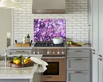 Purple Backsplash Tile Glass - Etsy
