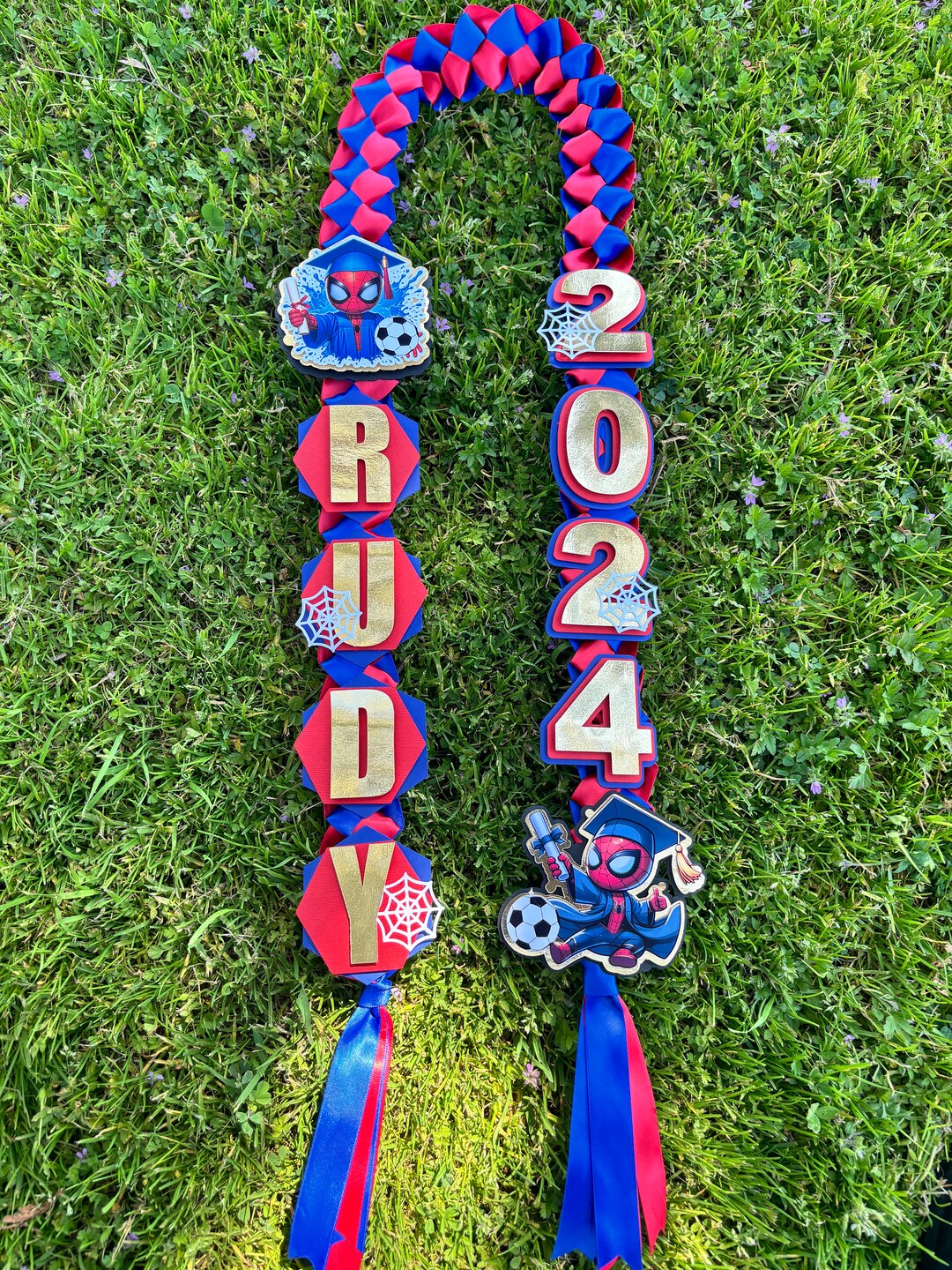 Spider-man Graduation Lei /spidey /graduation - Etsy
