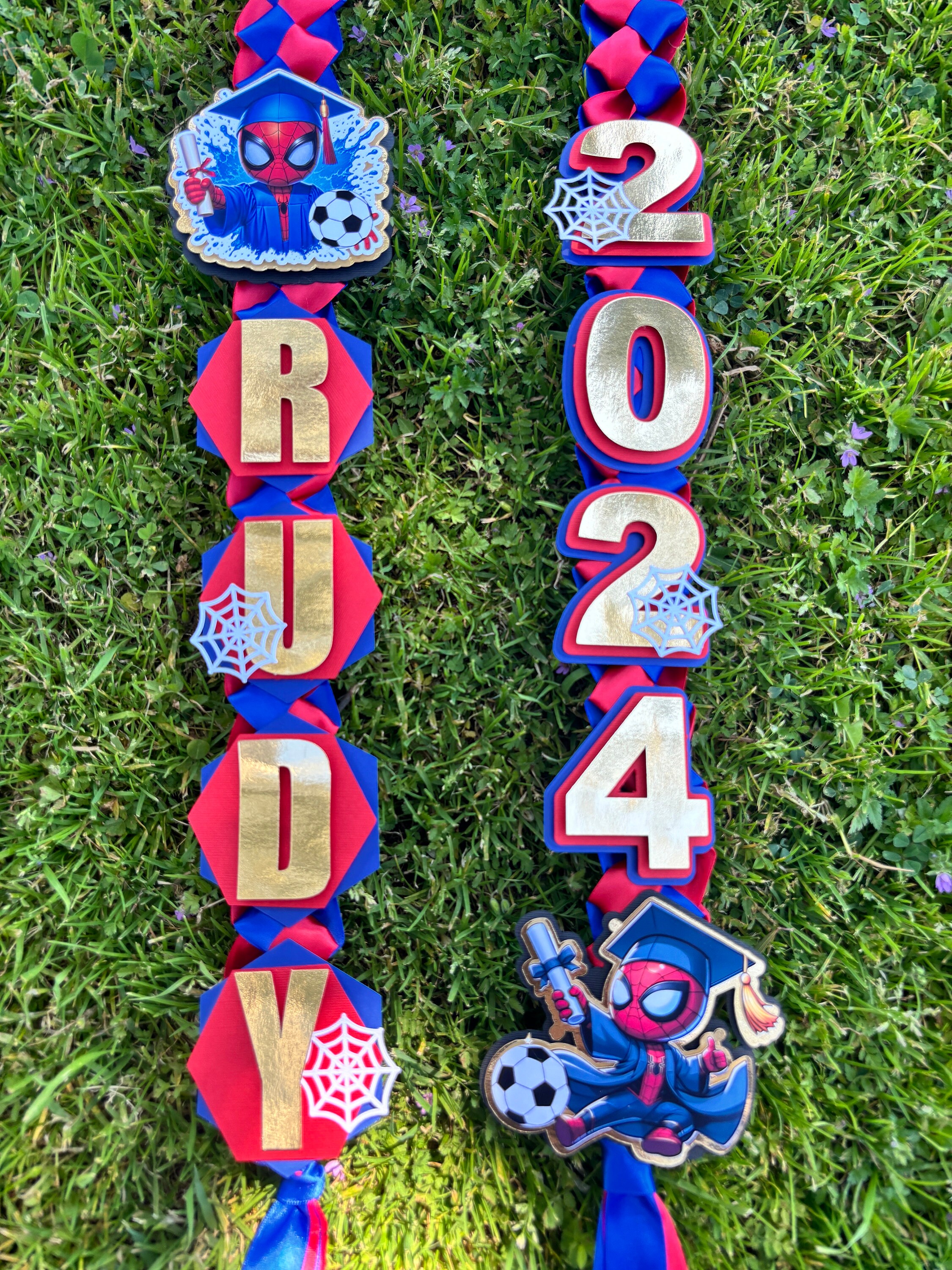 Spider-man Graduation Lei /spidey /graduation - Etsy