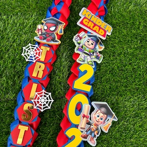 Kids Graduation Lei/ TWO Character Theme Lei /graduation 2025 - Etsy