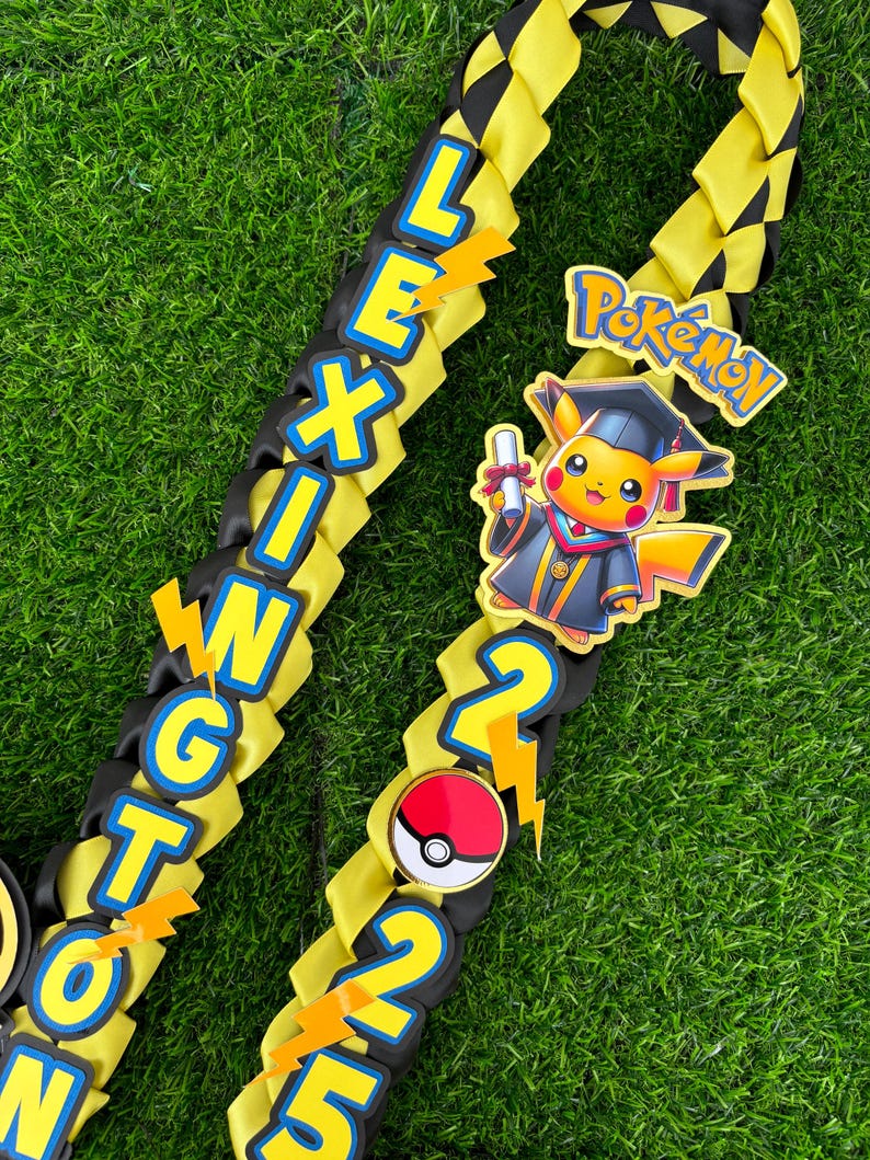 Boys Graduation Lei / Graduation Lei 2026 / Dinosaurs / Pokemon ...