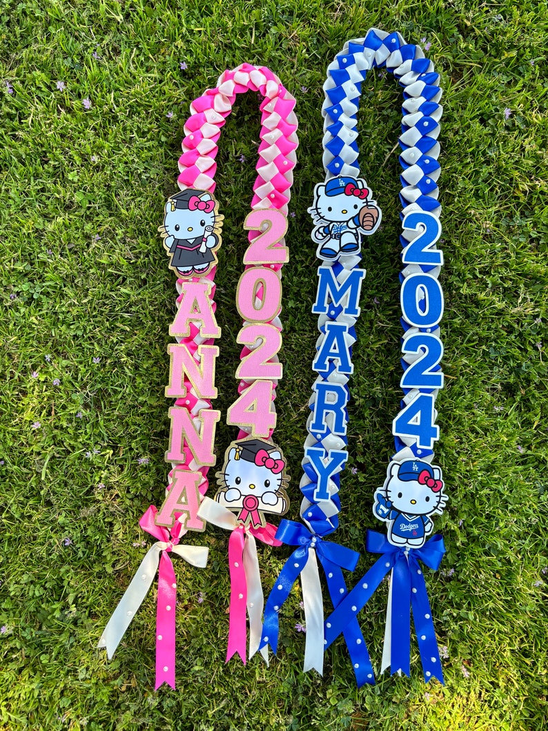 Hello Kitty Graduation Leis / Graduation Gift /dodgers Lei/ Kuromi Lei ...