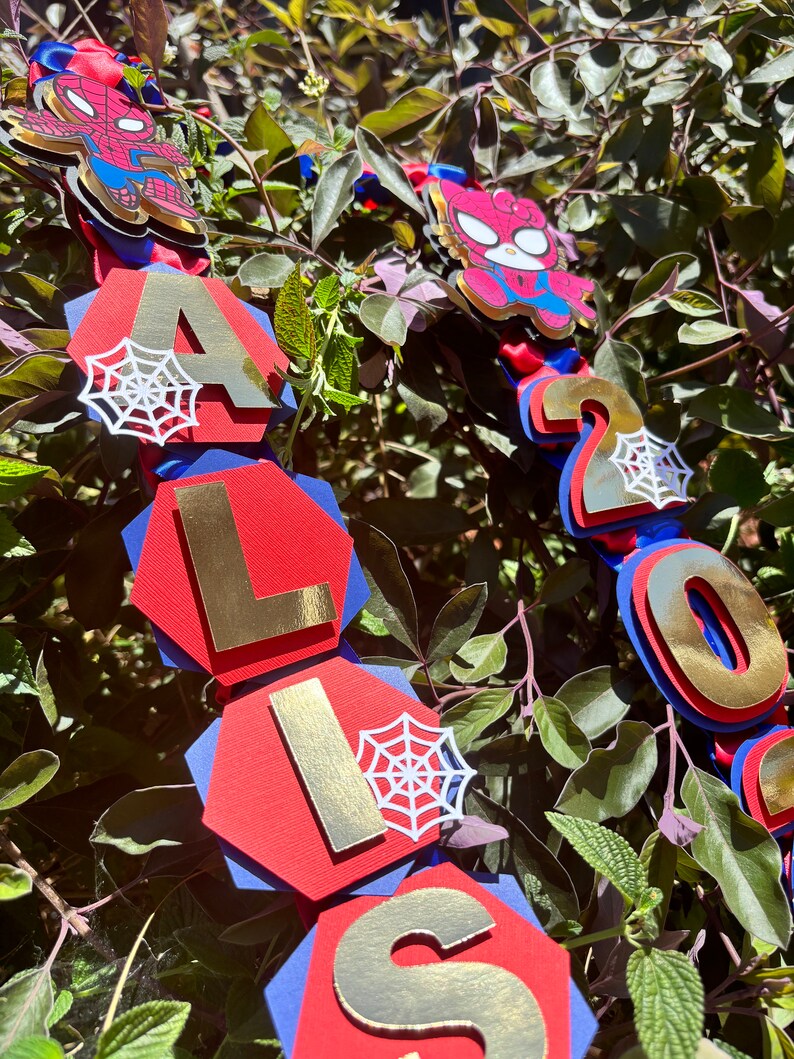 Spider-man Graduation Lei /spidey /graduation - Etsy
