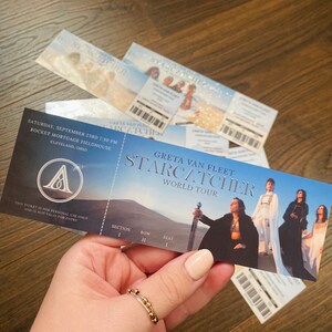 Physical Greta Van Fleet Concert Ticket| STARCATCHER World Tour ...