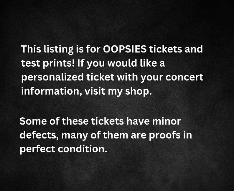 Physical HAMILTON OOPSIES Ticket| HAMILTON Musical Keepsake | Double ...