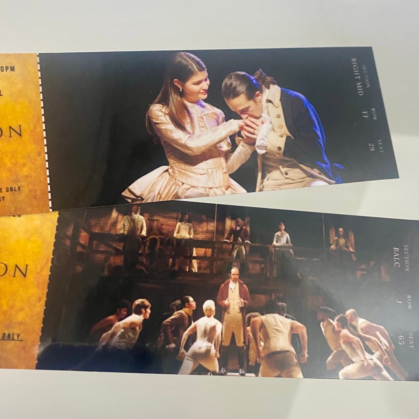 Physical HAMILTON OOPSIES Ticket| HAMILTON Musical Keepsake | Double ...