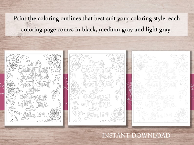 Christian Valentine's Day Coloring Page With Bible Verses Adult ...