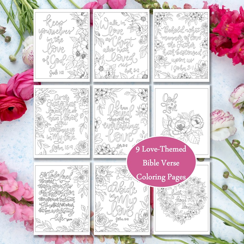 Christian Coloring Pages - Etsy
