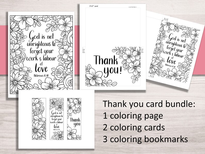 Teacher Appreciation Coloring Card With Bible Verse for Teacher ...