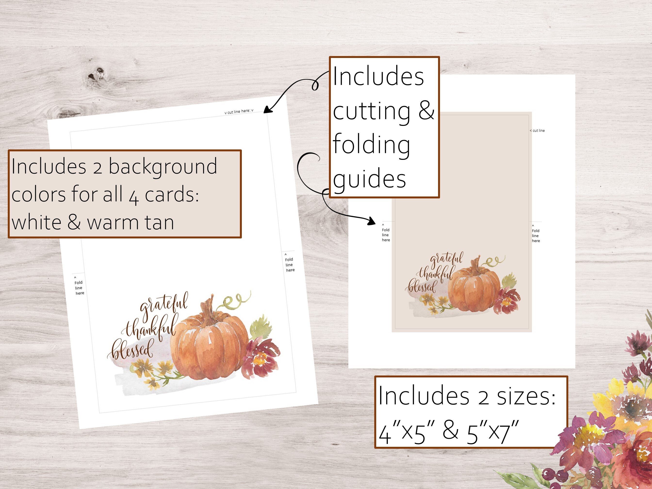 Christian Printable Fall Notecard With Scripture, Thanksgiving ...