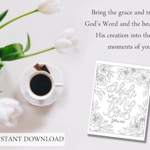 Christian Coloring Page With Bible Verses Adult Coloring Scripture ...
