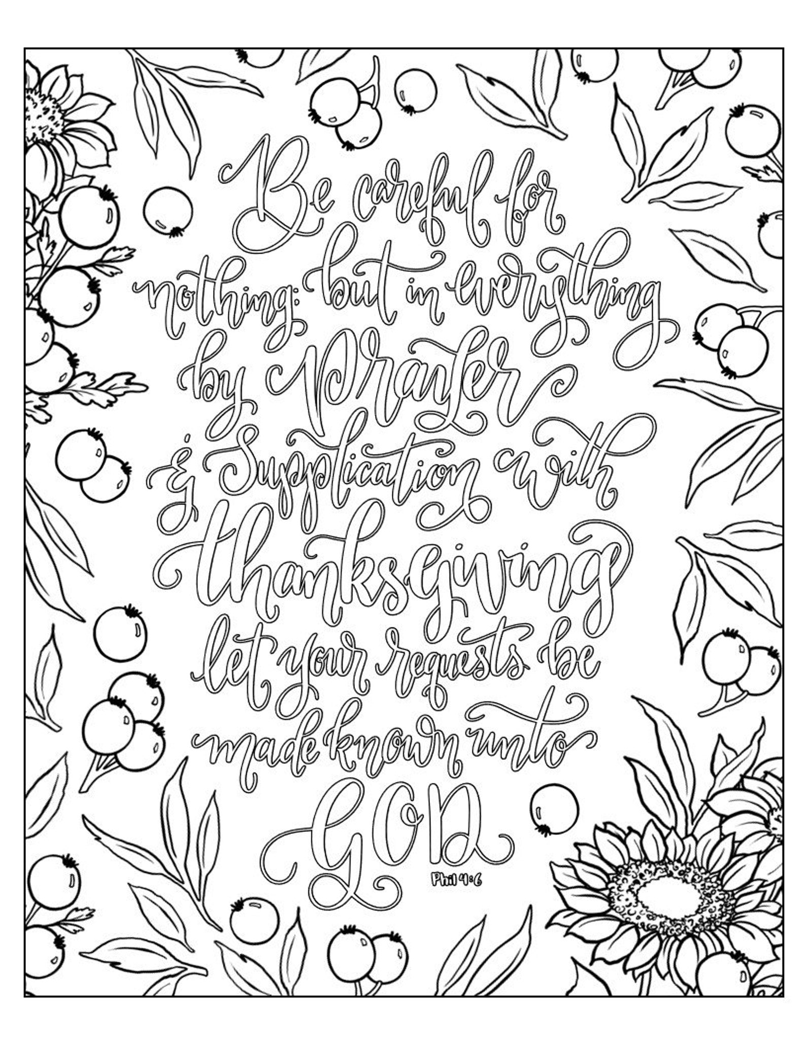 Christian Fall Coloring Sheets Printable Gratitude Coloring Pages ...