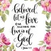 Christian Valentine's Day Printable 1 John 4:7 Beloved Let Us Love One ...