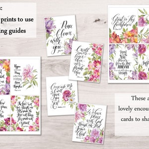 Printable Bible Verse Coloring Set, Scripture Coloring Page Bundle for ...