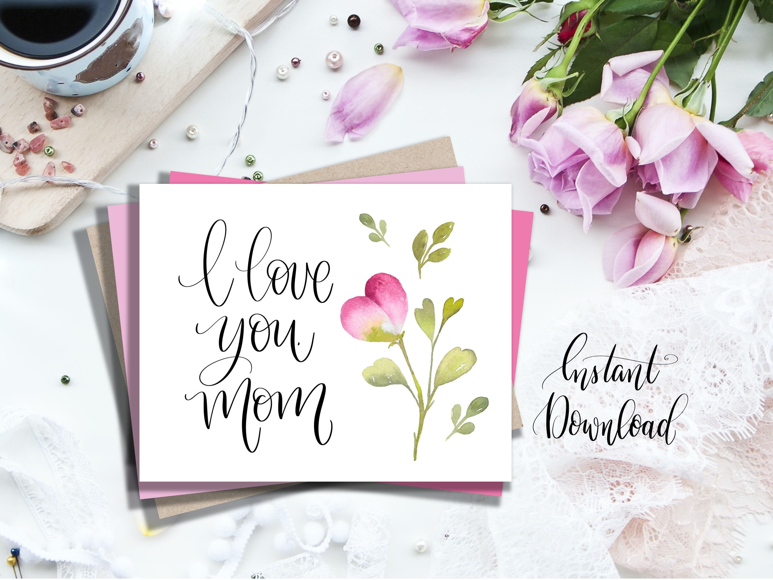 Happy Mother's Day Printable Card Bundle With Bible Verses Christian ...