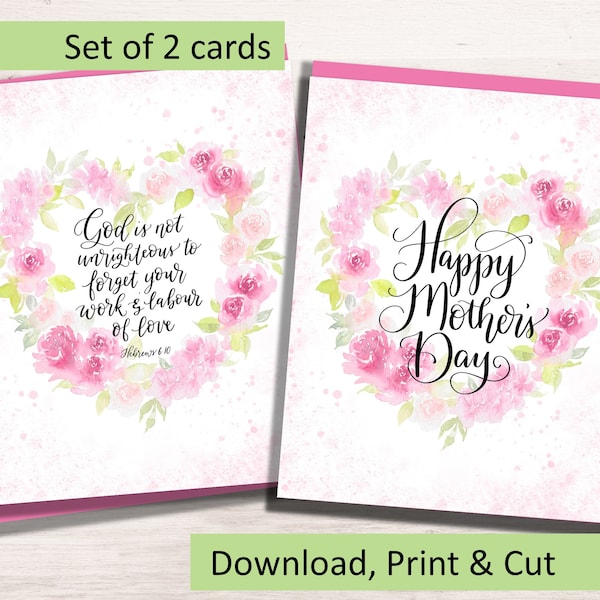 Christian Mother Day Cards - Etsy