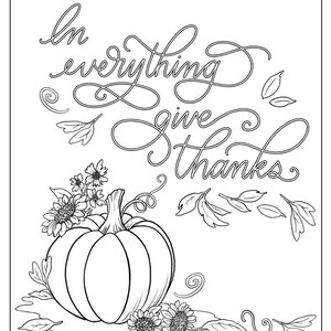 Fall Bible Verse Coloring Page, Christian Adult Coloring Sheets Color ...