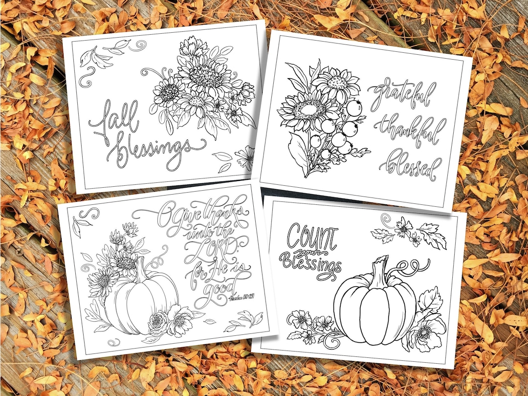 Fall Bible Verse Coloring Page, Christian Adult Coloring Sheets Color ...