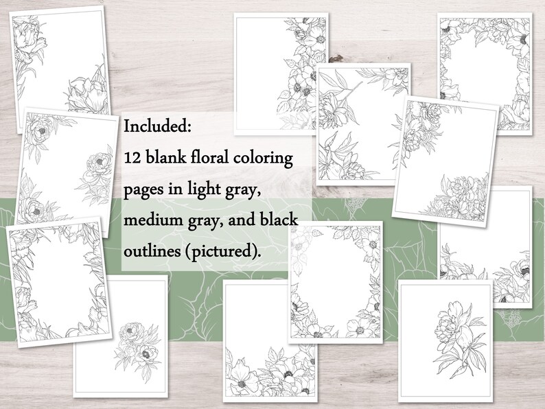 Floral Bible Verse Coloring Pages: Christian Scripture Cards (digital ...