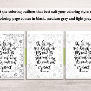 Printable Bible Verse Coloring Set, Scripture Coloring Page Bundle for ...