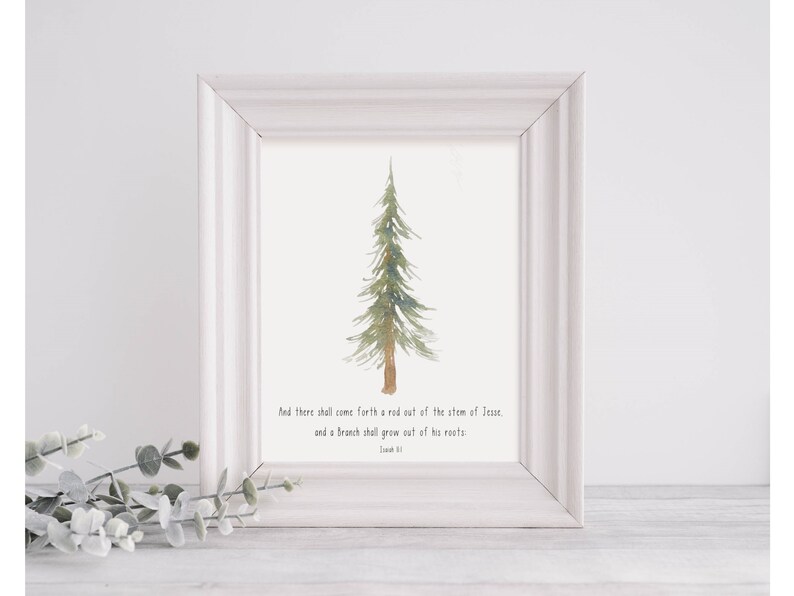Christian Christmas Art Print Bundle, Christmas Bible Verse Digital ...