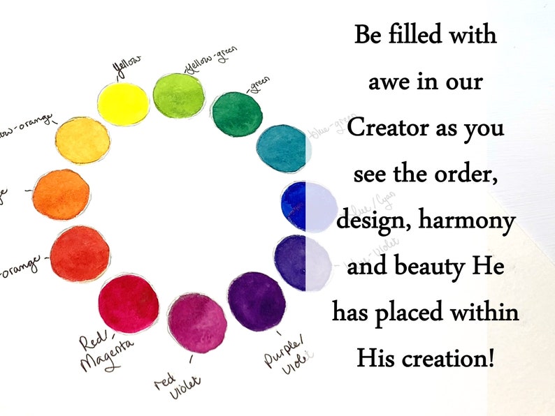 Color Theory Worksheet Printable Bundle Basic Color Wheel to Color in ...