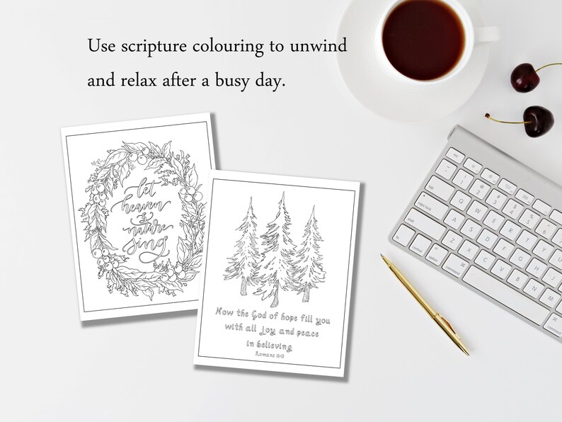 Christian Christmas Coloring Sheets Printable Joy to the World Coloring ...