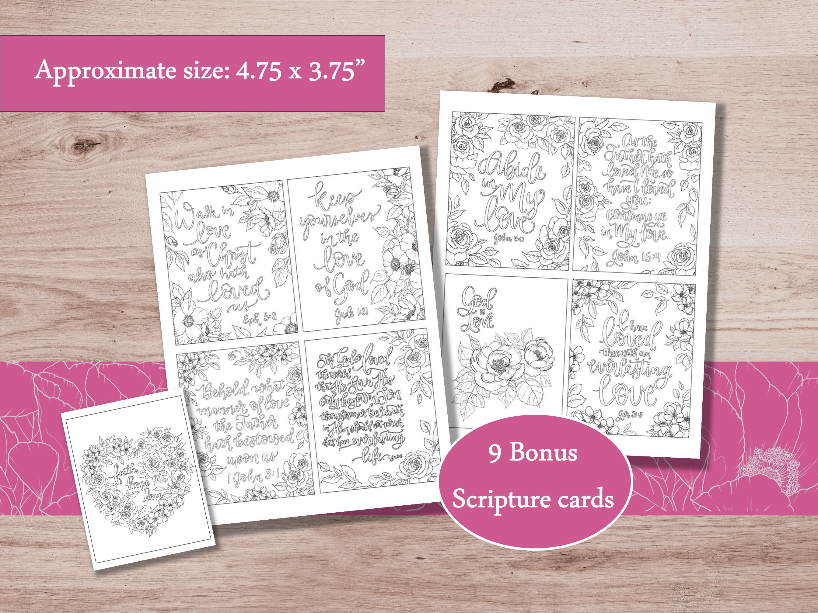 Christian Valentine's Day Coloring Page With Bible Verses Adult ...