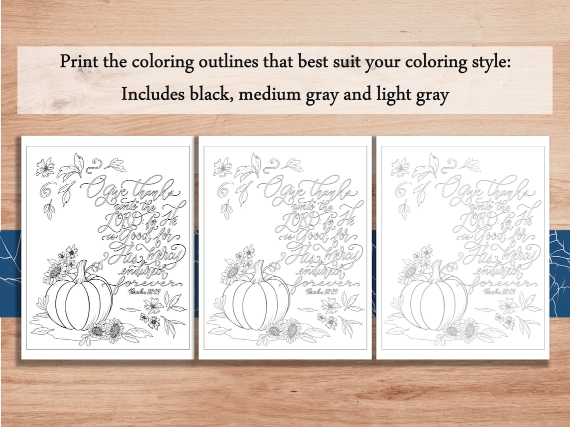 Fall Bible Verse Coloring Page, Christian Adult Coloring Sheets Color ...