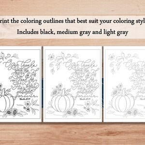 Fall Bible Verse Coloring Page, Christian Adult Coloring Sheets Color ...
