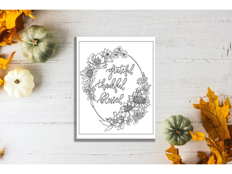 Christian Fall Coloring Sheets Printable Gratitude Coloring Pages ...