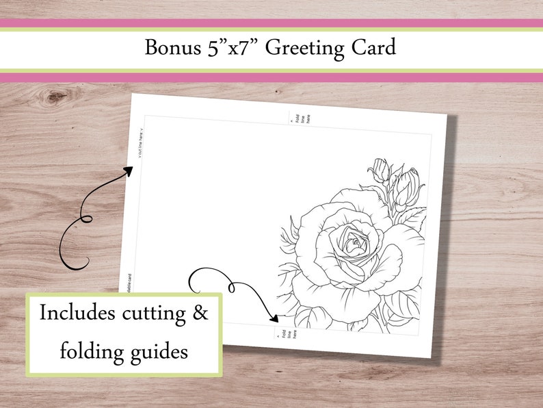 Realistic Rose Coloring Page Printable Rose Outline to Paint DIY ...