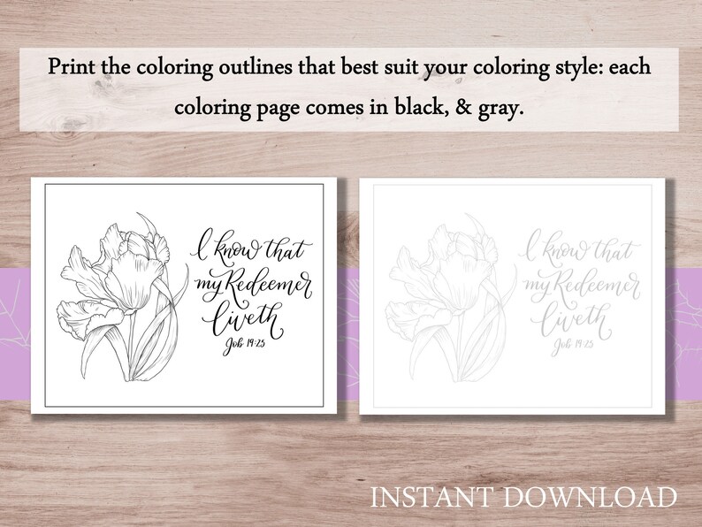 Easter Christian Coloring Page Printable Tulip Coloring & Painting ...