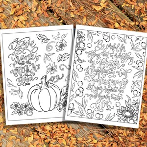Christian Fall Coloring Sheets Printable Gratitude Coloring Pages ...