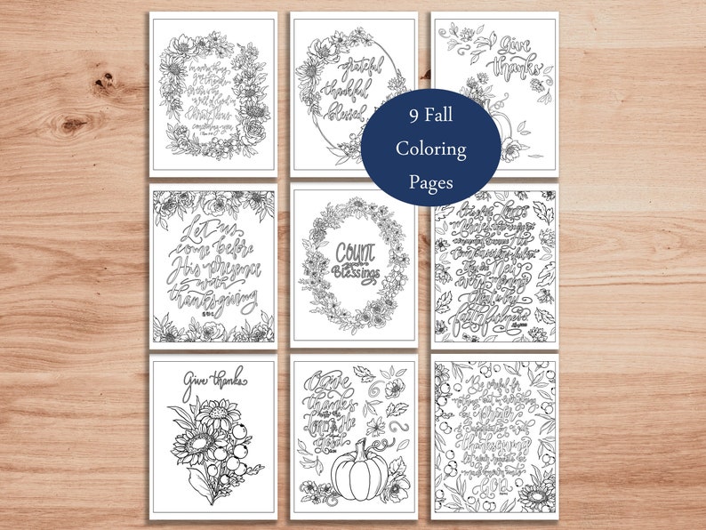 Christian Fall Coloring Sheets Printable Gratitude Coloring Pages ...