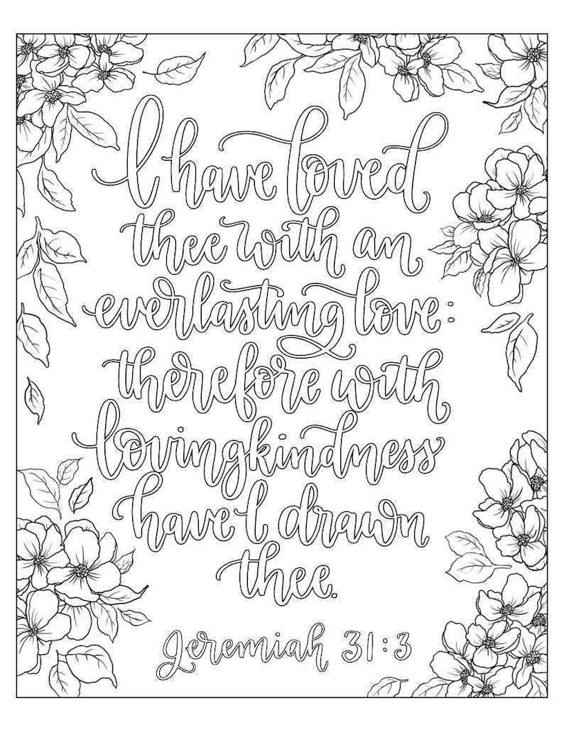 Bible Verse Coloring Pages for Christian Women’s Ministry Scripture to ...