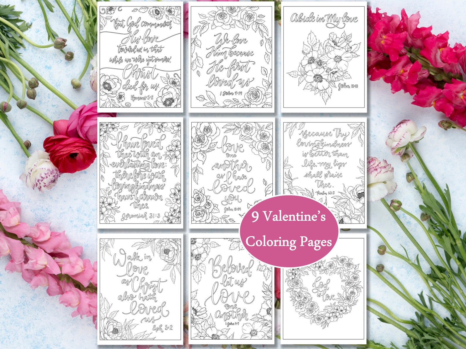 Bible Verse Coloring Pages for Christian Women’s Ministry Scripture to ...